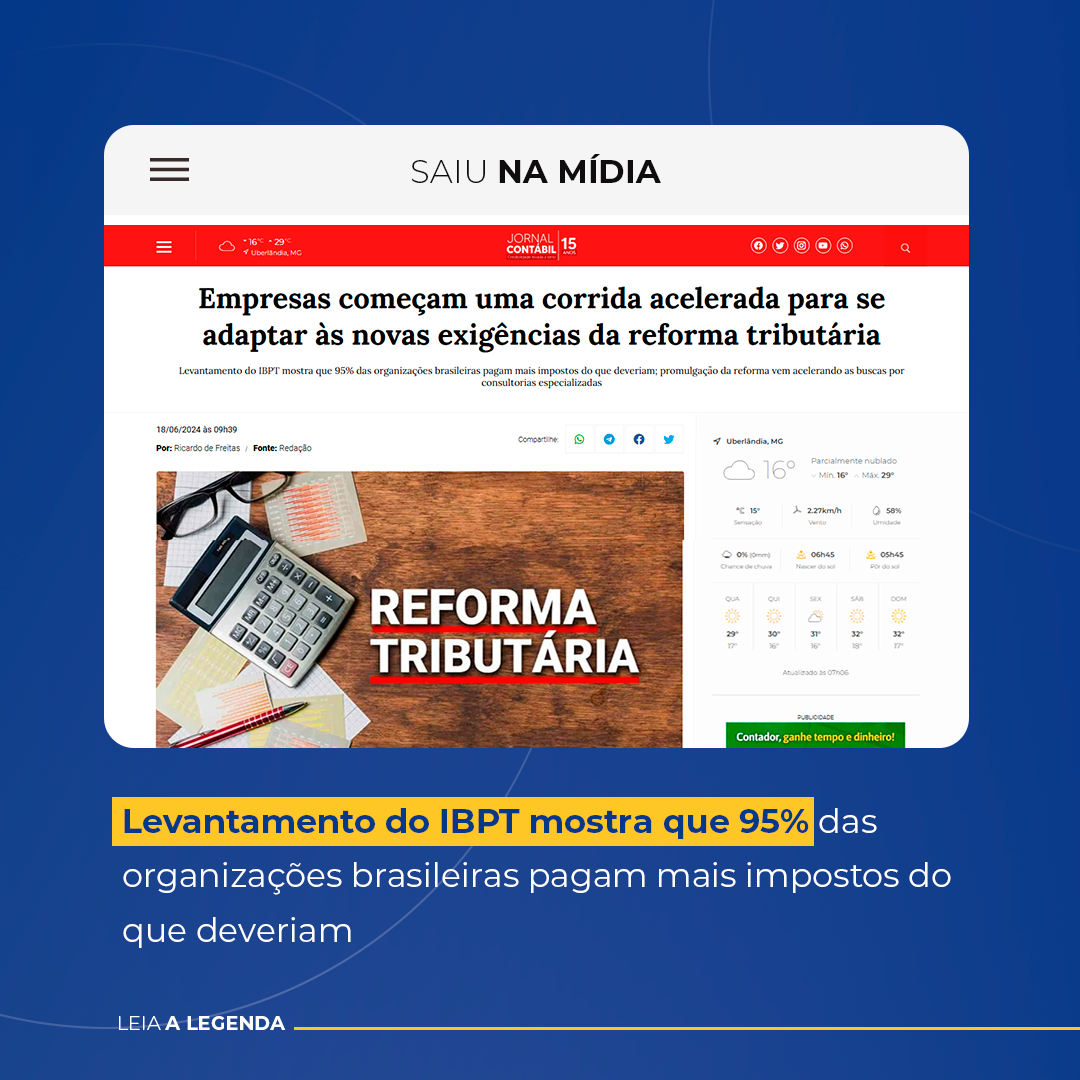 O IBPT se une ao IDV para apresentar um estudo inédito