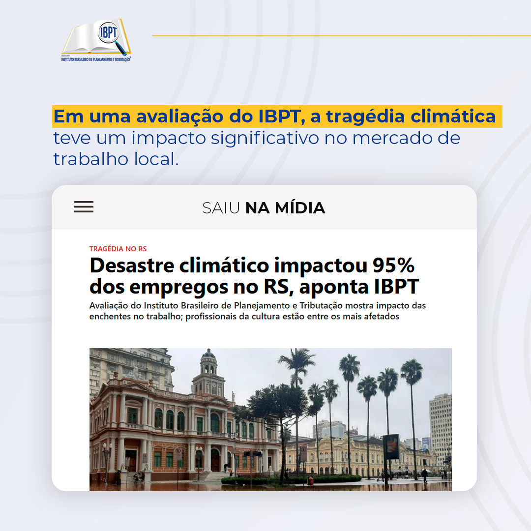 O IBPT se une ao IDV para apresentar um estudo inédito